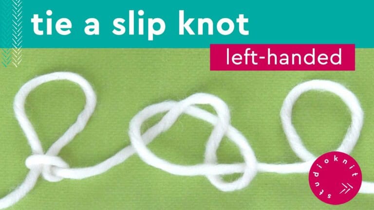 Left-Handed Knitting Video Collection - Studio Knit