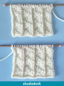 Pennant Pleating Stitch Knitting Pattern for Beginners - Studio Knit