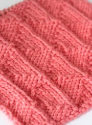 Twin Sails Stitch Knitting Pattern for Beginners - Studio Knit