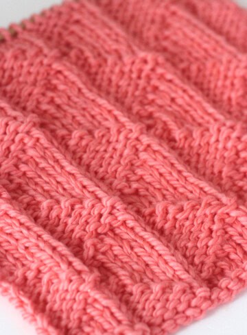 Twin Sails Stitch Knitting Pattern for Beginners - Studio Knit