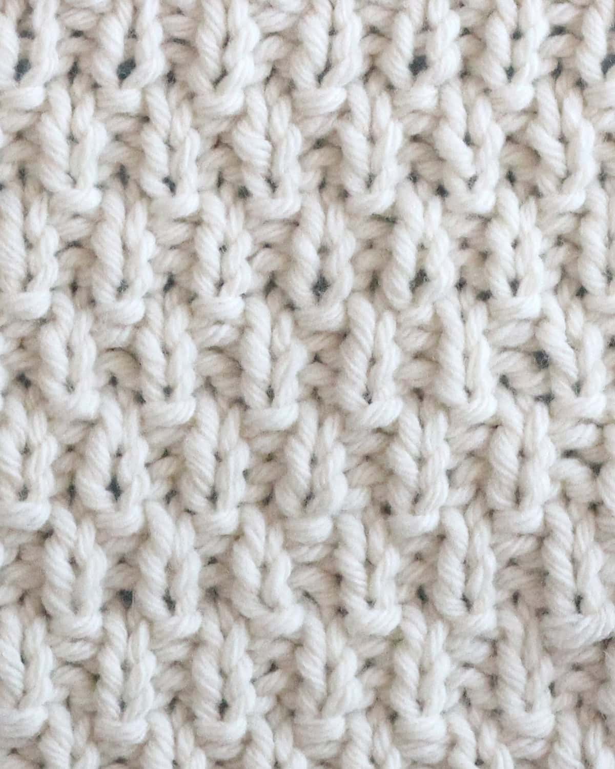 Sand Stitch Knitting Pattern for Beginners - Studio Knit